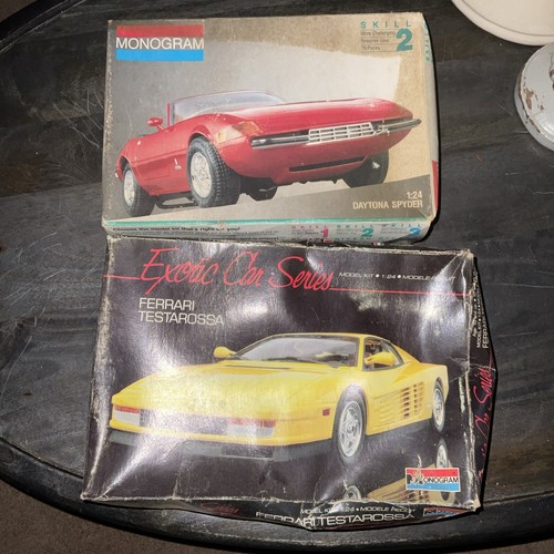MONOGRAM MODEL KITS VINTAGE FERRARI DAYTONA SPYDER CARS | eBay