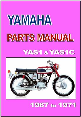YAMAHA Parts Manual AS1 YAS1 & AS1C YAS1C 1967 1968 1969 1970 1971 ...
