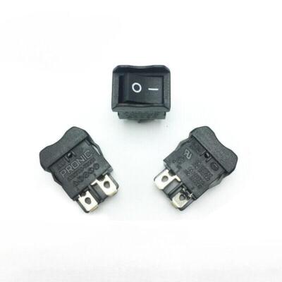 3PCS PRONIC R13 Rocker Switch 4 Pins 5A/8A 250VAC 10A 250VAC Black T85 ...