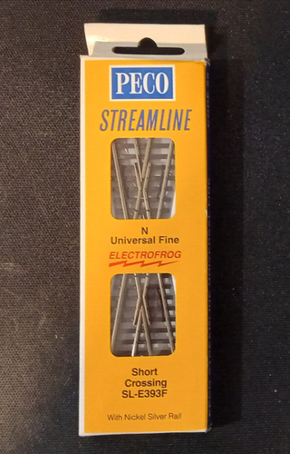 Peco SL-E393F Code 55 Electrofrog Short Crossing BNIB | eBay Australia