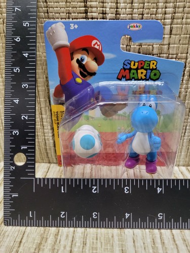 Light Blue Yoshi With Egg World of Nintendo Figure Jakks Super Mario | eBay