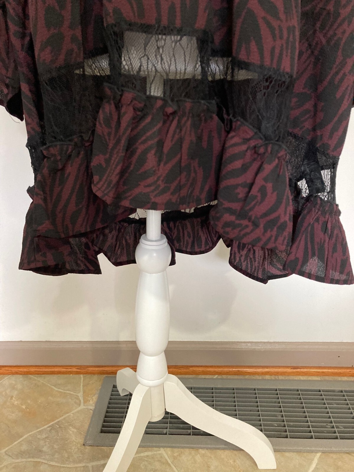 Avenue Studio Womens Guilded Tiger Lightweight Tunic w/ Lace Flared Sleeve 4X | eBay