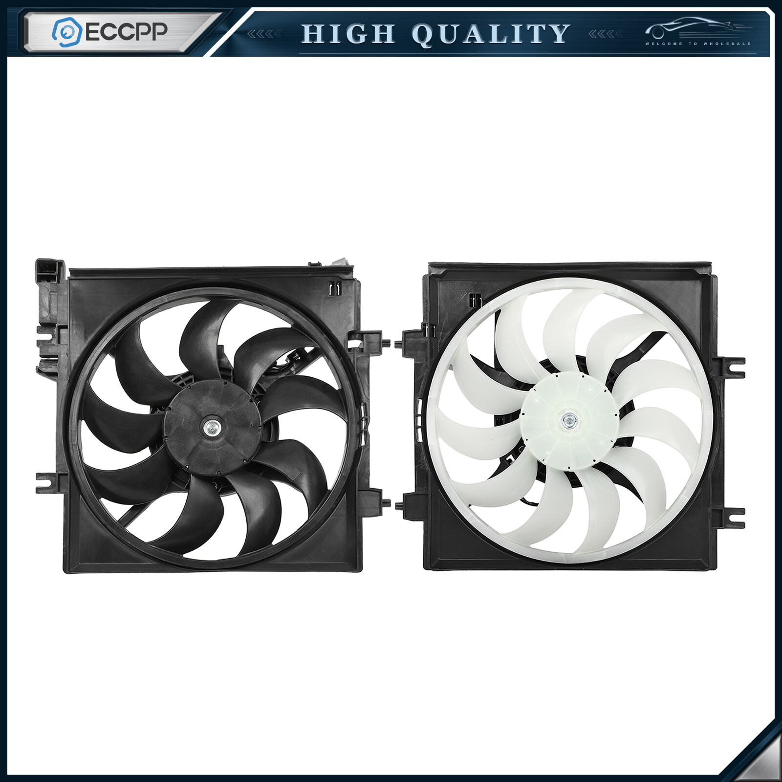 Electric Radiator Condenser Cooling Fan Assembly For 2008-2011 Subaru ...