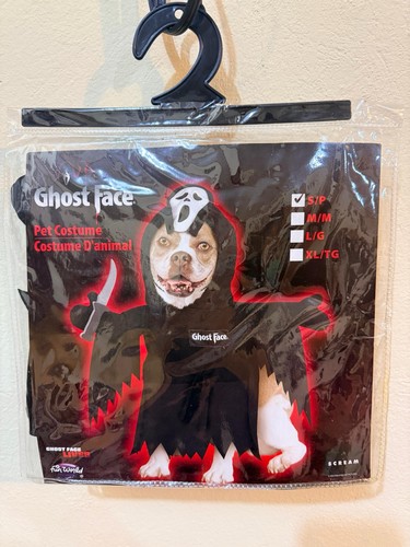 Dog Pet Halloween Costume Ghost Face Scream Size Small | eBay