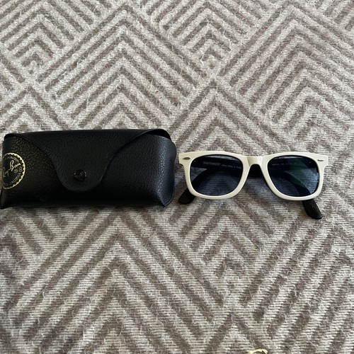 Ray Ban Wayfarer White Sunglasses With Case | eBay