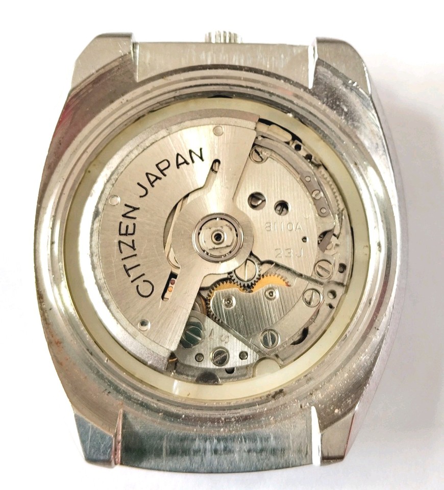 CITIZEN Bullhead 8110A Chronograph Black Dial Automatic serviced fully ...