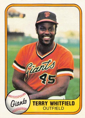 Terry Whitfield 1981 Fleer 437 San Francisco Giants Baseball Card | eBay