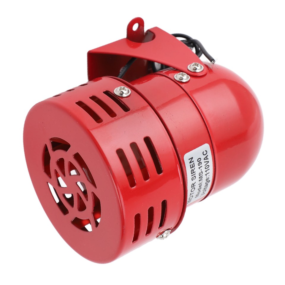 Motor Horn Buzzer Siren 110 Decibels Electric Warning Strobe Siren Horn ...