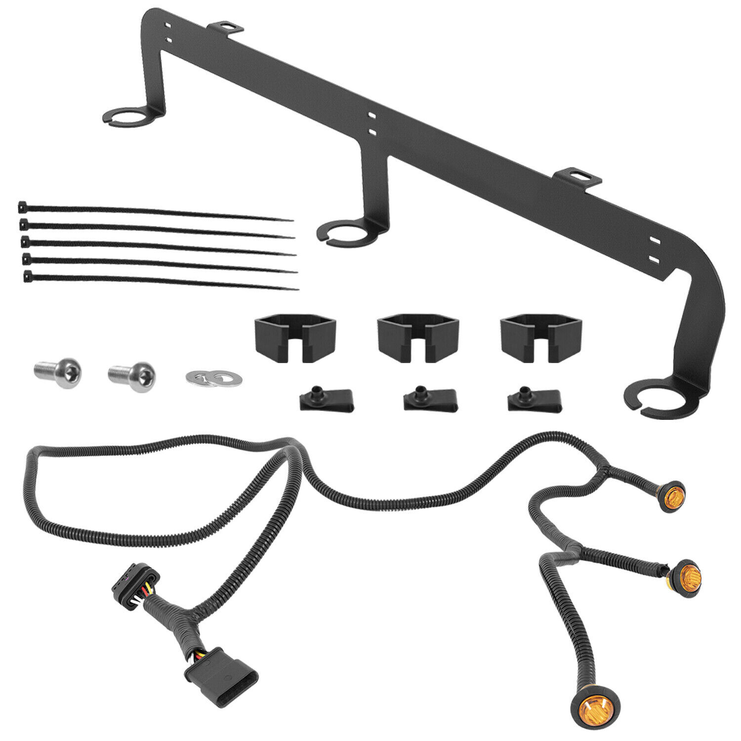 Pre-Runner LED Grille Light Bar Kit For 2007-2018Jeep Wrangler JK 2 ...