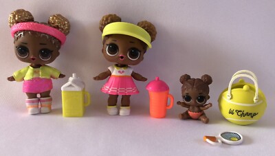 Lol Surprise Dolls Glitter Court Champ, Court Champ & Lil Court Champ ...