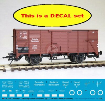 Peddinghaus 1/35 Gedeckter Guterwagen G10 Kassel Covered Rail Car ...