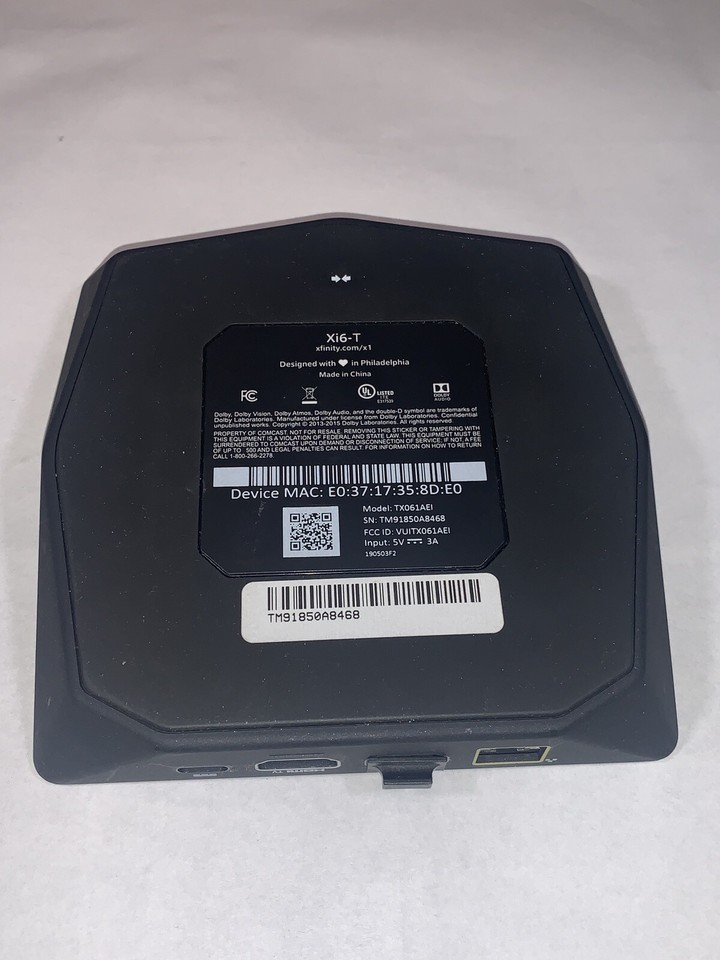 Xfinity Xi6-T 4K Flex TV Streaming Box With VOICE Remote HDMI & Power ...