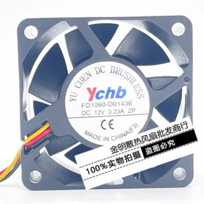 ychb 6CM FD1260-D0143E 12V 0.23A 6025 case power supply cooling fan | eBay