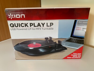 ION Quick Play - USB Powered LP to MP3 Turntable | eBay UK
