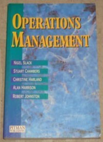 Operations Management by Christine Harland, Alan Harrison, Robert ...