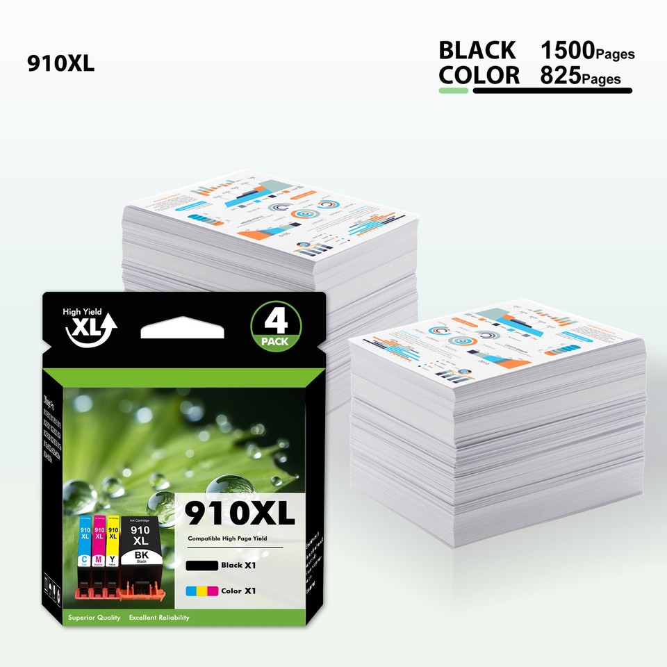 910XL Ink Cartridges Replacement for HP OfficeJet Pro 8015 8020 8022 ...
