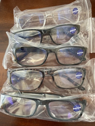 Gaoye 5-Pack Reading Glasses Mix Color 1.5 W/ Blue Light Filter | eBay