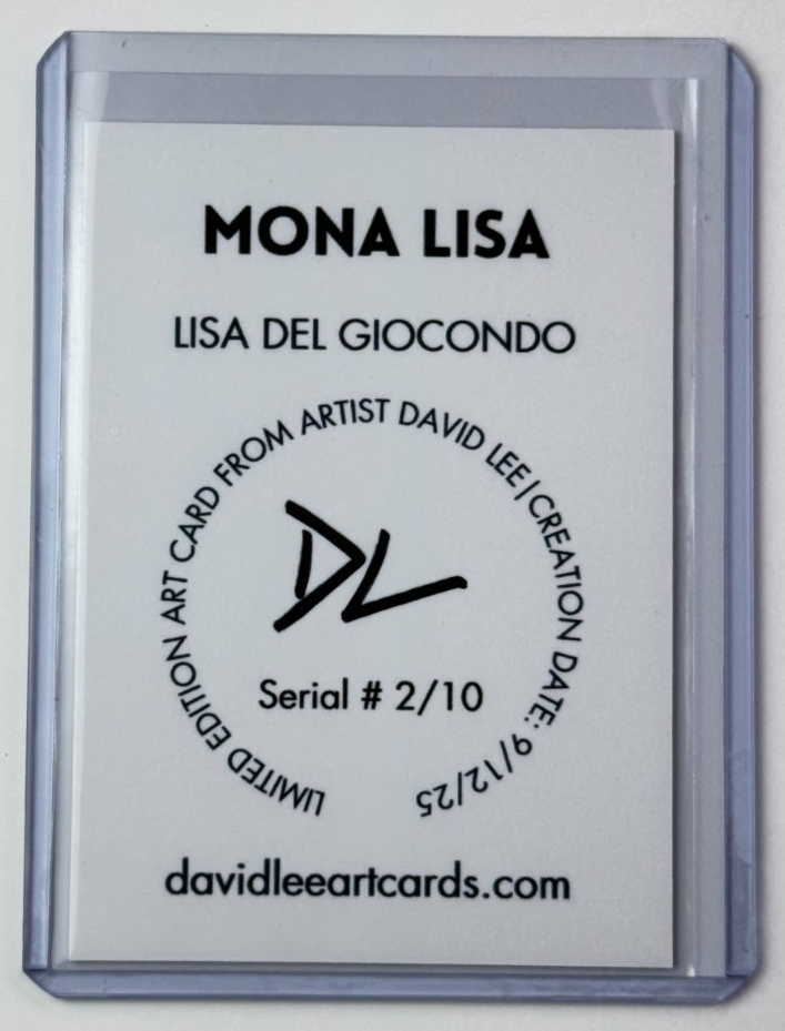Mona Lisa Limited Edition Artist Signed "Lisa Del Giocondo" Trading ...