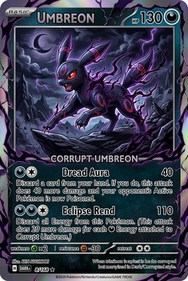 Pokemon Corrupt Umbreon Custom Card | eBay