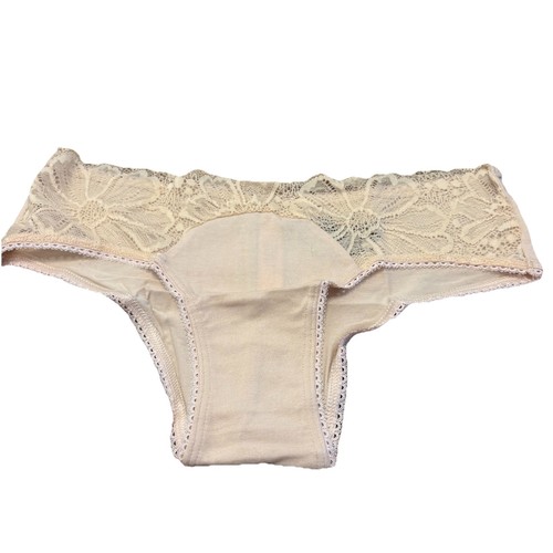 Victoria’s Secret Cheeky Panty Nude Floral Lace Trim XS | eBay