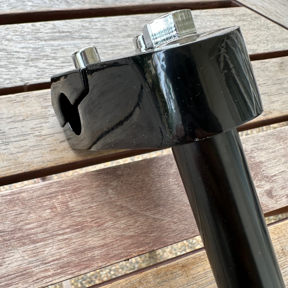 GT BMX Stem 21.1mm Insert Quill Freestyle BLACK Old Mid School Bike ...