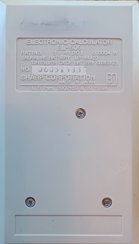Sharp Scientific Calculator EL-506 W/Auto Power Off, 3V DC, 0.0004 W | eBay