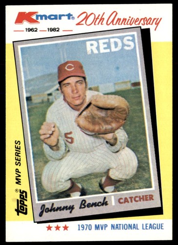 1982 Topps Kmart 20th Anniversary #18 Johnny Bench | eBay