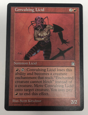 1998 Magic The Gathering Convulsing Licid Stronghold MTG Card | eBay