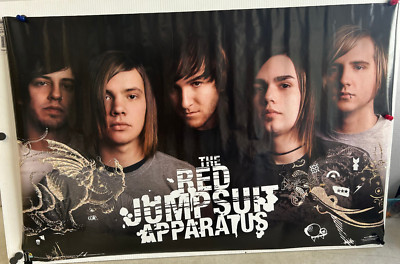 ROLLED 2007 SCORPIO RED JUMPSUIT APPARATUS EMO POP PUNK BAND 22X34 ...