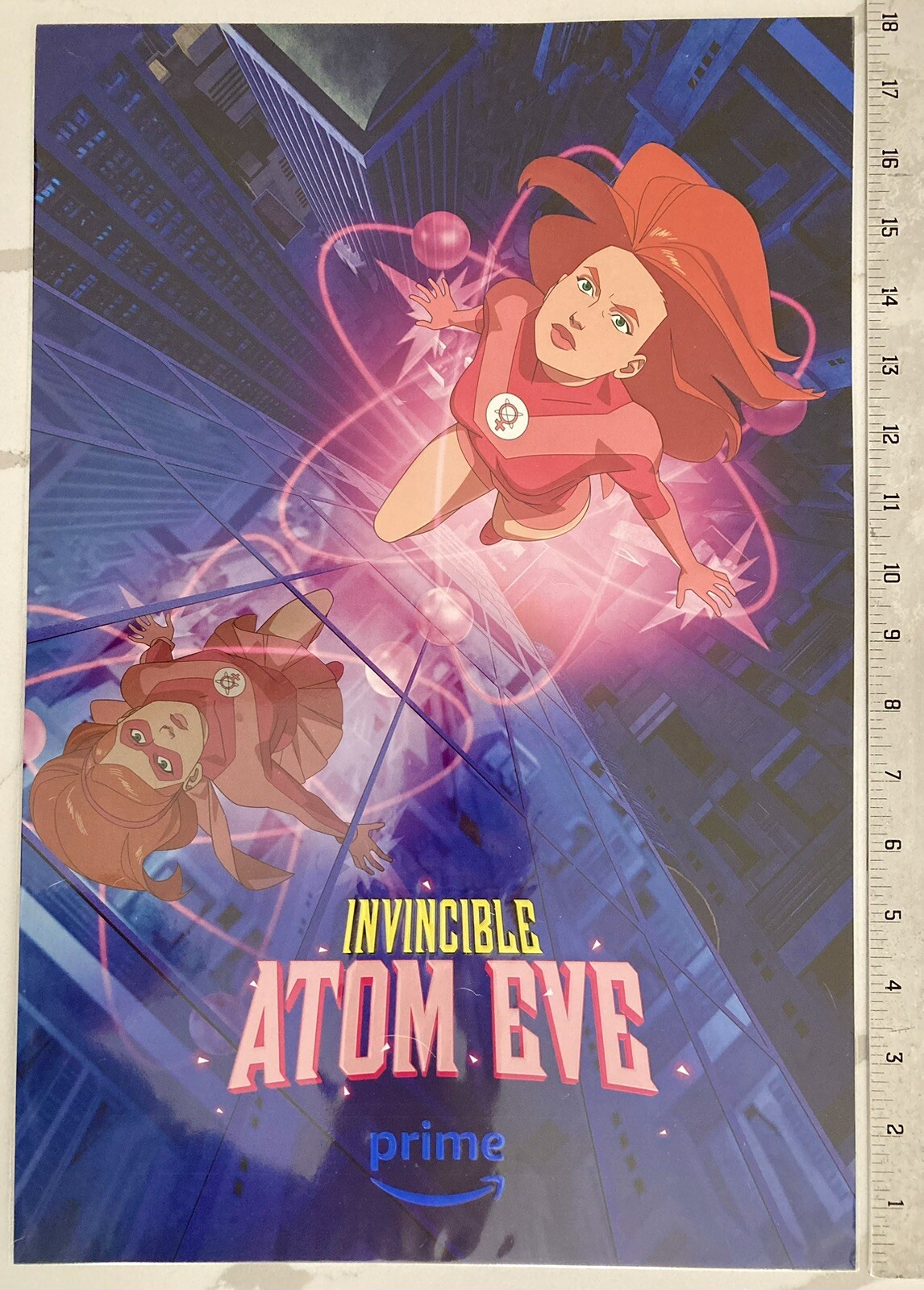 Invincible Atom Eve 2023 EMBOSSED POSTER AR pin Pinfinity SDCC Panel ...
