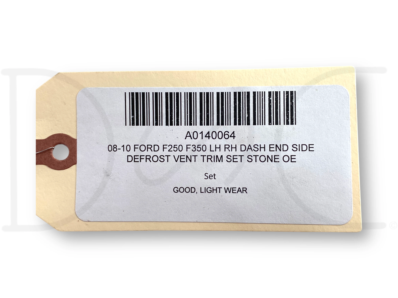 08-10 Ford F250 F350 LH RH Dash End Side Defrost Vent Trim Set Stone OE ...