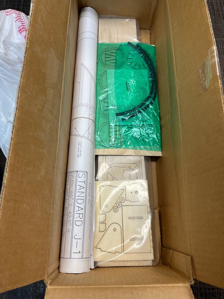 VINTAGE PAT TRITLE STANDARD J-1 SHORT KIT RC MODEL AIRPLANE KIT #1433 ...