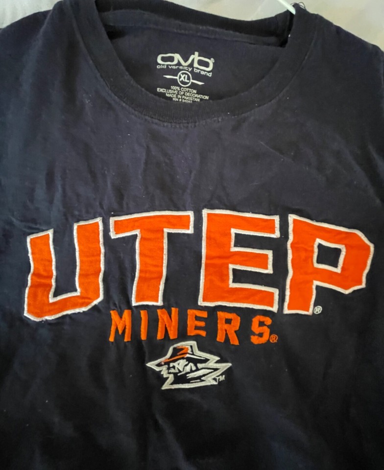 UTPB miners all embroidered xl t shirt | eBay