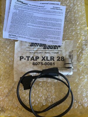 Anton Bauer POWERTAP XLR 28 8075-0081 PowerTap to Female 4-pin XLR ...
