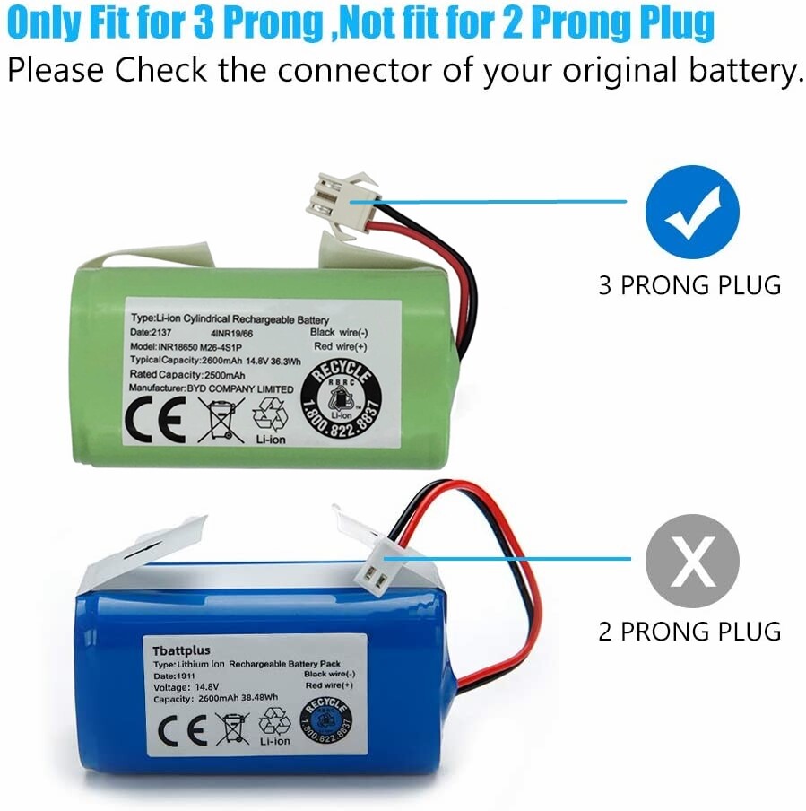 New Battery For Ionvac Optimax UV Vacuum , Ionvac SmartClean 2000 ...