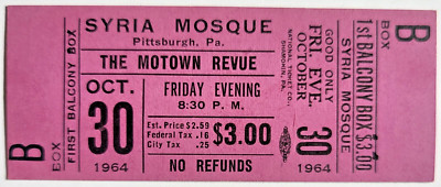 MARVIN GAYE - 1964 MOTOWN REVUE - FULL & UNUSED ORIGINAL VINTAGE ...