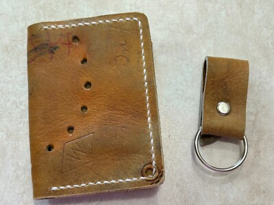 Vintage Leather Baseball Glove Wallet Handmade One Of A Kind. LOOK! | eBay