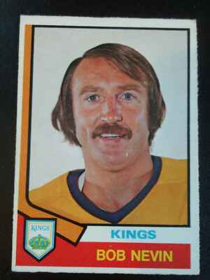FREE SHIPPING-Bob Nevin-1974/75 Opee-chee Hockey-nr.mint/7-no.378-Kings ...