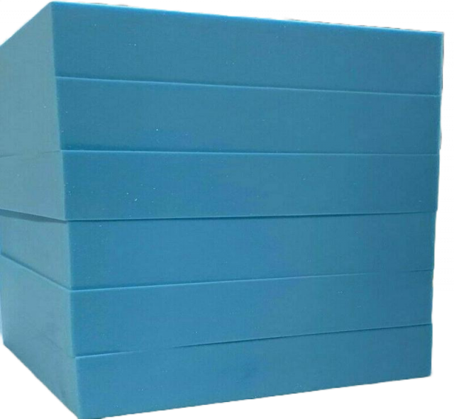 HIGH Density Upholstery BLUE Foam Cut To Size Replacemnt Sofa SHEET ...