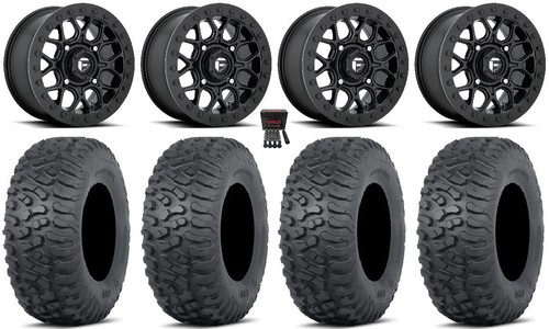 Fuel Tech Beadlock 15" Wheels Bk 32" Terra Hook Tires Polaris Sportsman ...