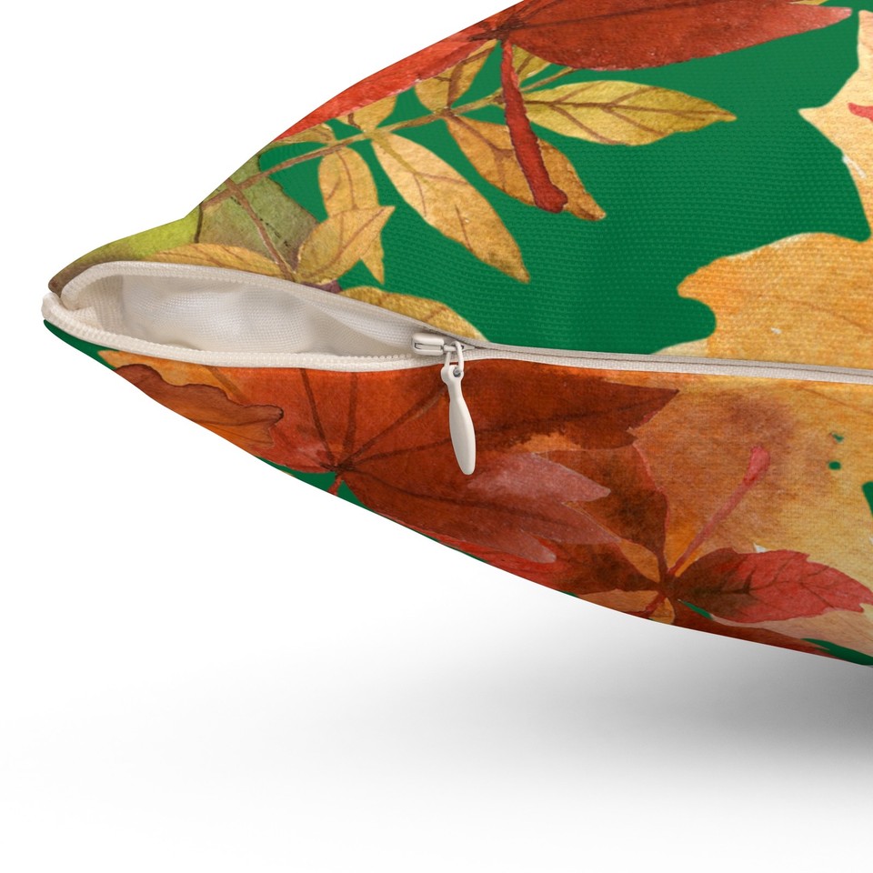 Autumn Leaves Pillow, Fall Home Decor, Cozy Living Room Accent | eBay