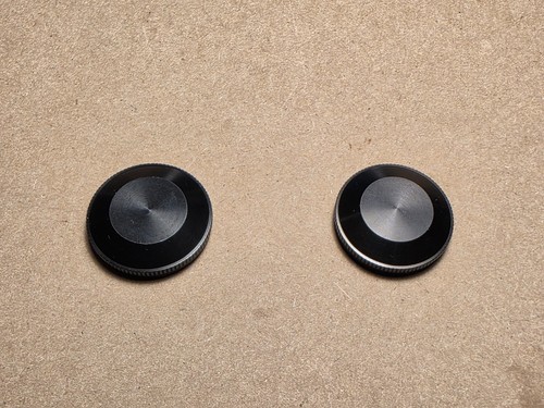 Pair of 60+ year old Leupold Scope Turret SCOPE CAPS Gloss Black M55 ...