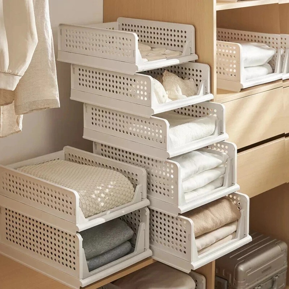 Stackable Wardrobe Drawer Unit Organizer Clothes Closet Storage Shelf ...