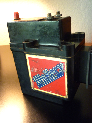 Vtg, 12 Volt Mallory Voltmaster Mark II Ignition Coil #28675 | eBay