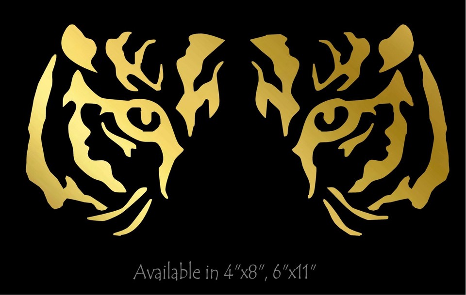 Tiger Eyes Decal car truck vinyl window Big Cat sticker graphic | eBay