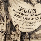 MAP Survey NEW ORLEANS Louisiana circa 1815 Vintage Levee Mardi Gras 24 ...