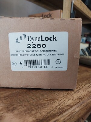 DynaLock 2280 Electromagnetic Lock for Outswing Doors 1200LBS NEW | eBay