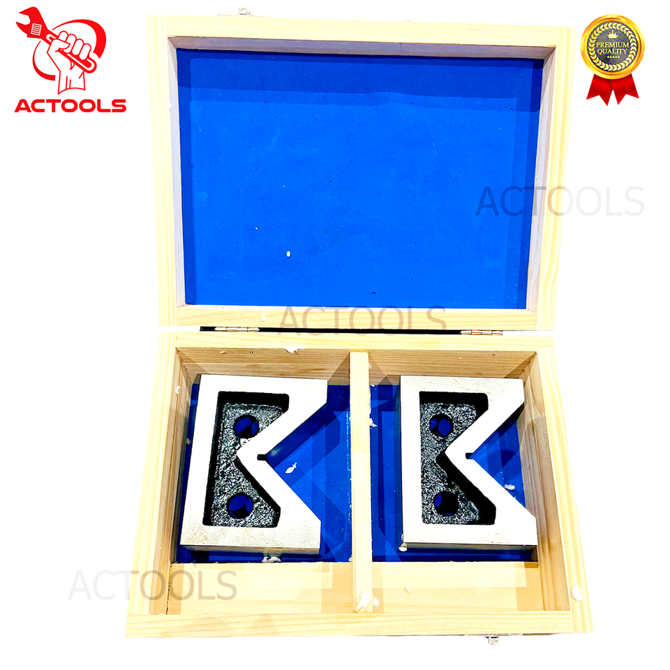 NEW Cast Iron Vee Block Set 2 Pcs 4" x 1-1/2" x 3" Inch V Block Without Clamp | eBay