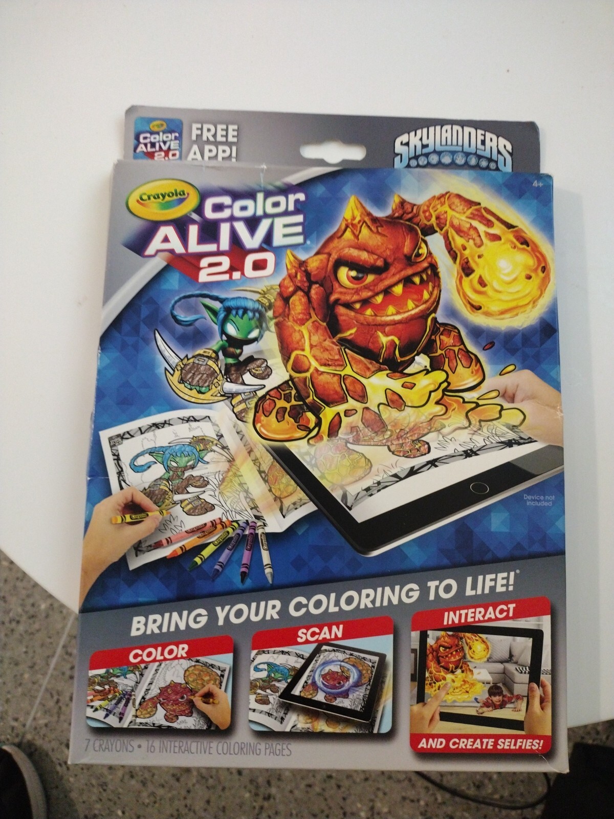Crayola COLOR ALIVE 2.0 Skylanders App Coloring Scan Interactive Ipad ...