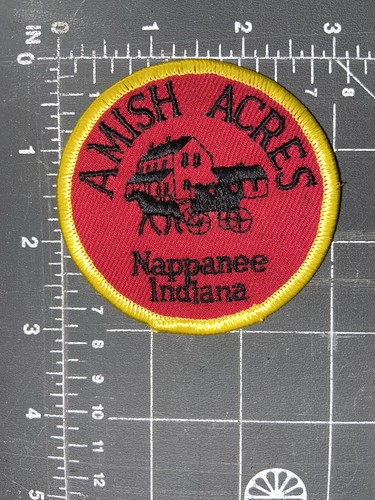 Vintage Amish Acres Nappanee Indiana Patch IN Tourist Souvenir The ...